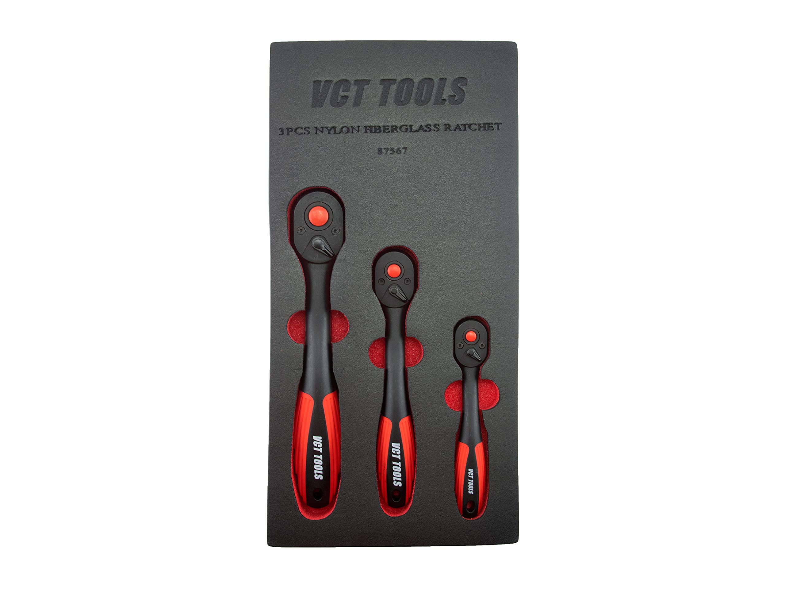 Snapklik.com : 3PC Ratchet Set 1/2" 3/8" 1/4" Drive Socket Wrench Quick ...