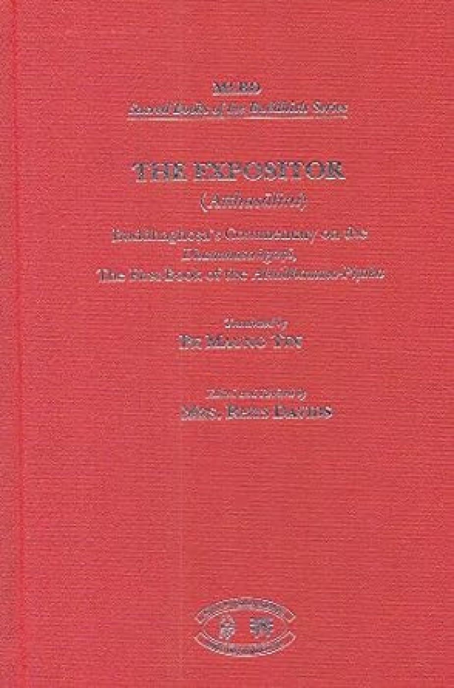 The Expositor [Attasalin] : Rhys Davids, Pe Maung Tin: Amazon.in: Books