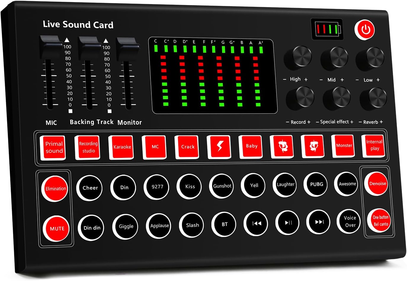 Amazon.com: Koitmy Audio Mixer Dj Interface Sound Board for PC Phone ...