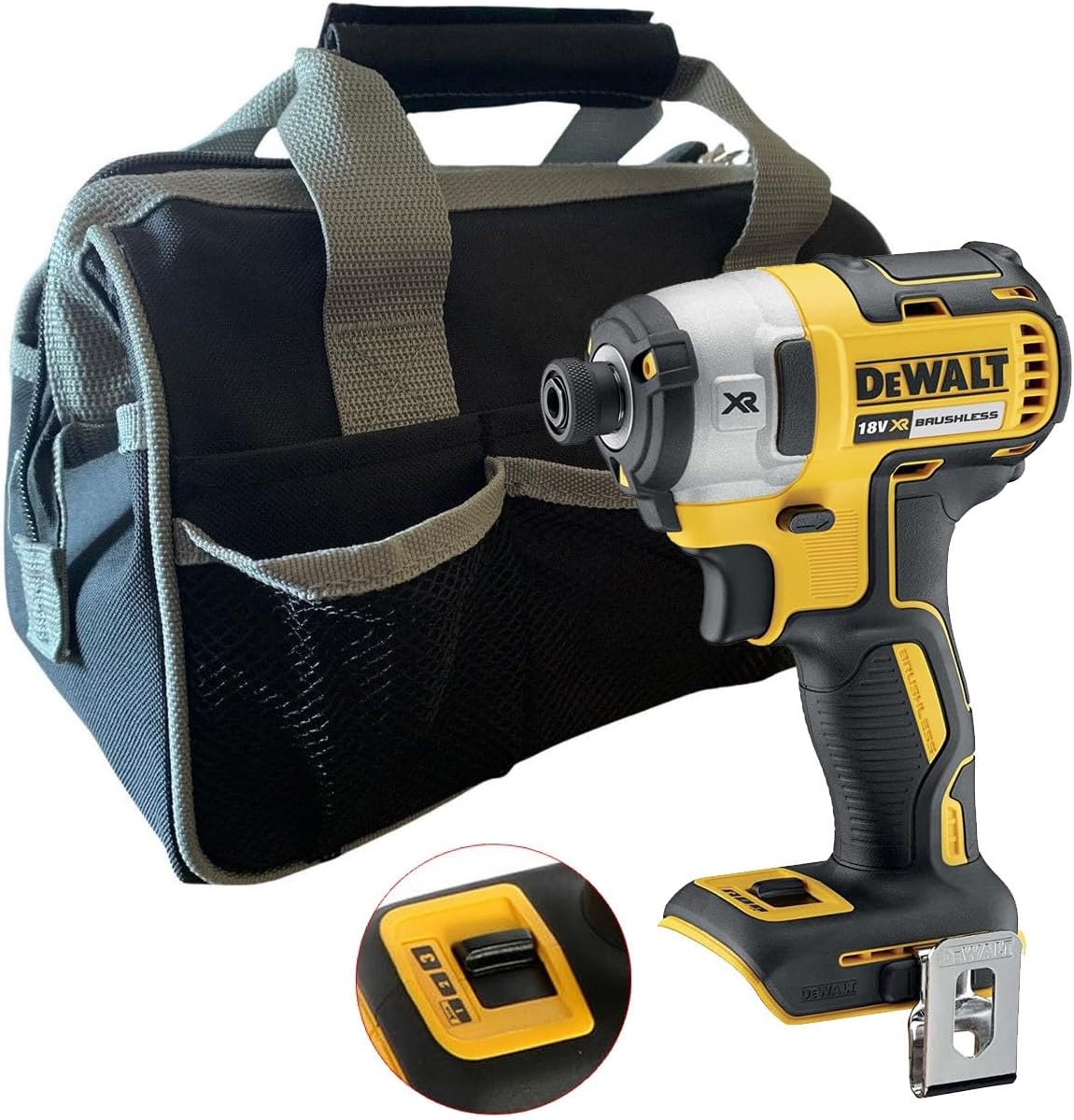 DEWALT DCF887N 18V XR G2 Brushless 3 Speed Impact Driver Bare + 12 ...