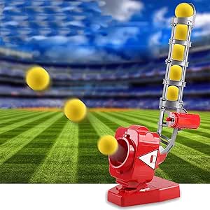 Baseball Shooting Machine, Automatic Pitcher Ball Launcher with Tennis ...