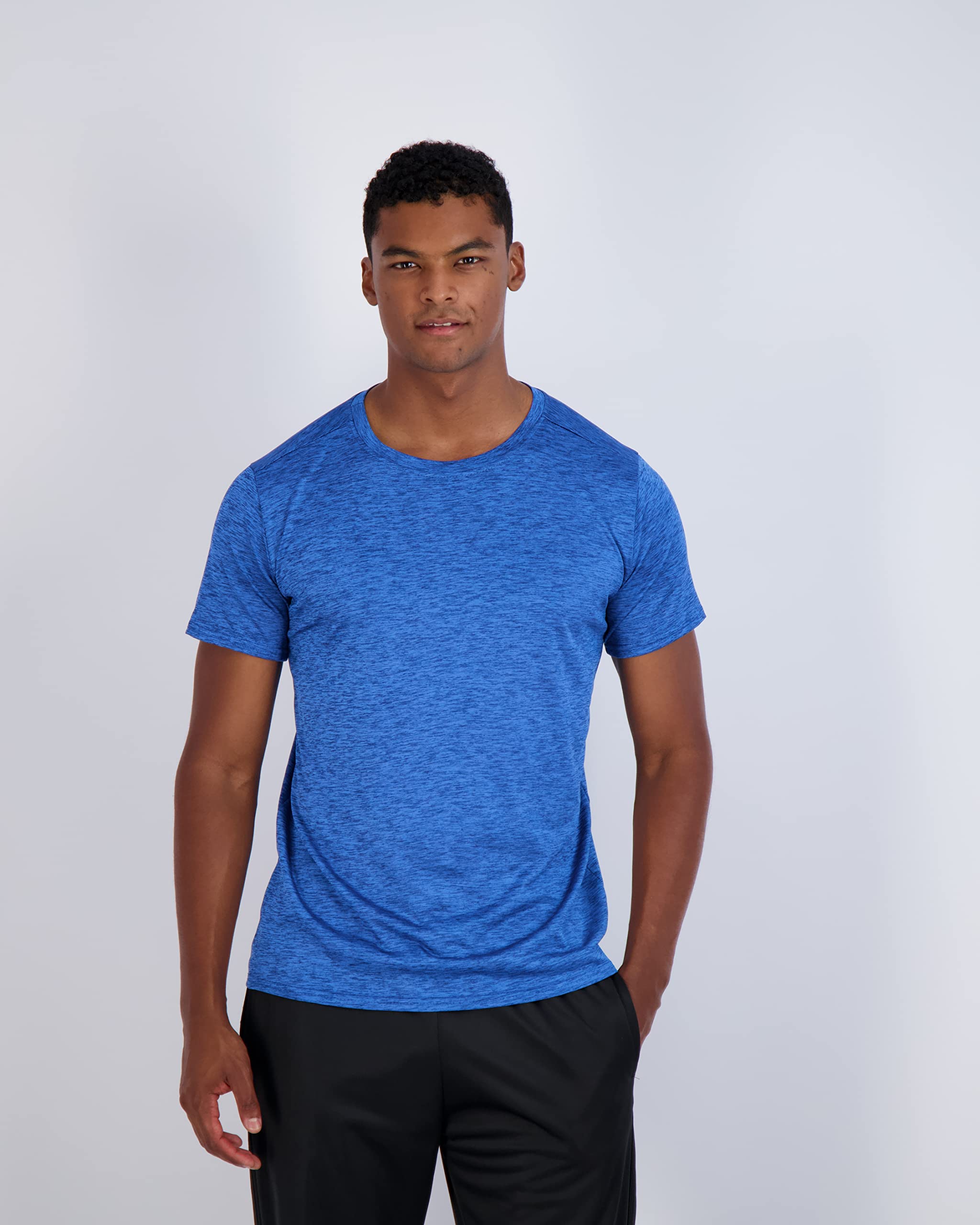 Men's Quick Dry Fit Dri-Fit Short Sleeve Active Wear Training Athletic ...