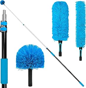 Amazon.com: 20 FT High-Reach Duster Kit with 5-12FT Extendable Pole ...