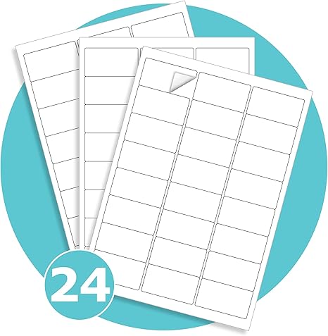 Amazon.com : Triplast 100 x Multipurpose A4 Label Sheets - 24 Labels ...
