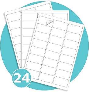 Triplast 100 x Multipurpose A4 Label Sheets - 24 Labels Per Sheet (64 x ...