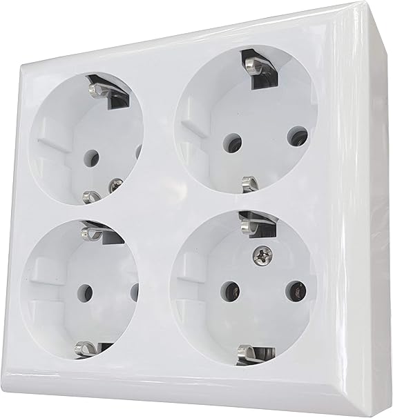 NIEUW 4-voudig opbouwstopcontact stekkerdoos bovenbouw stopcontact ...