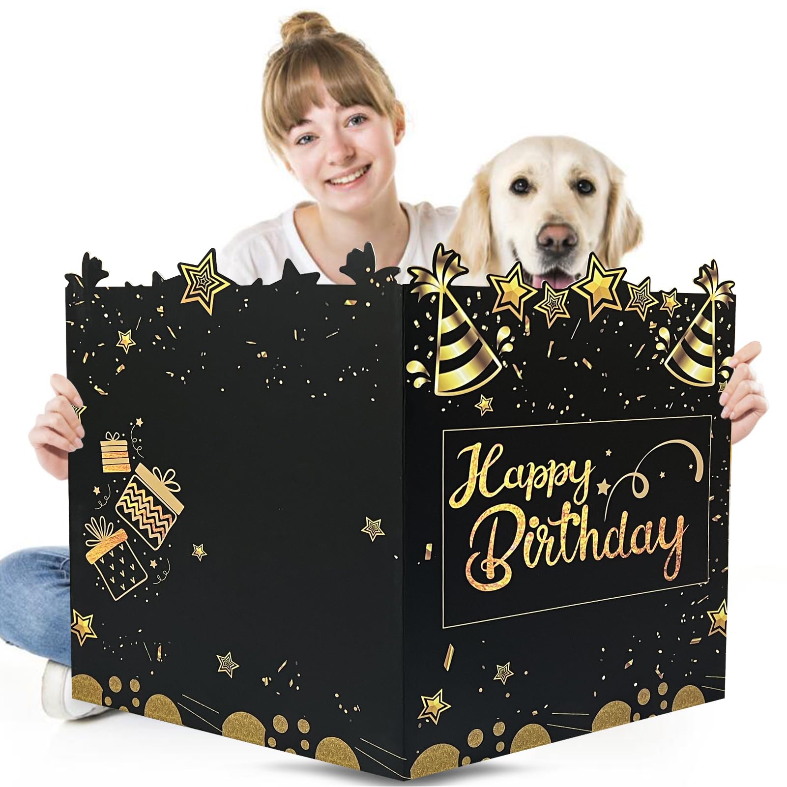 Amazon.com : Jumbo Birthday Card 16 x 25 inch with Clear Envelope ...