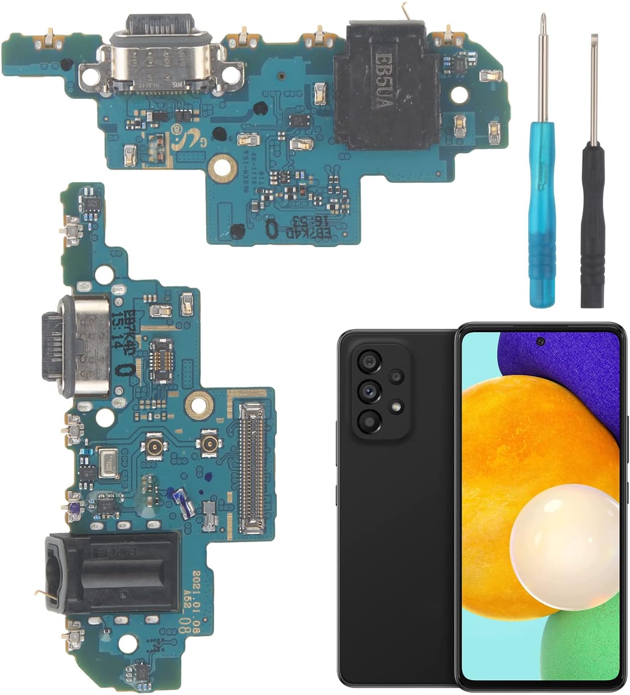 Amazon.com: Charging Port Replacement for Samsung Galaxy A52 5G USB ...