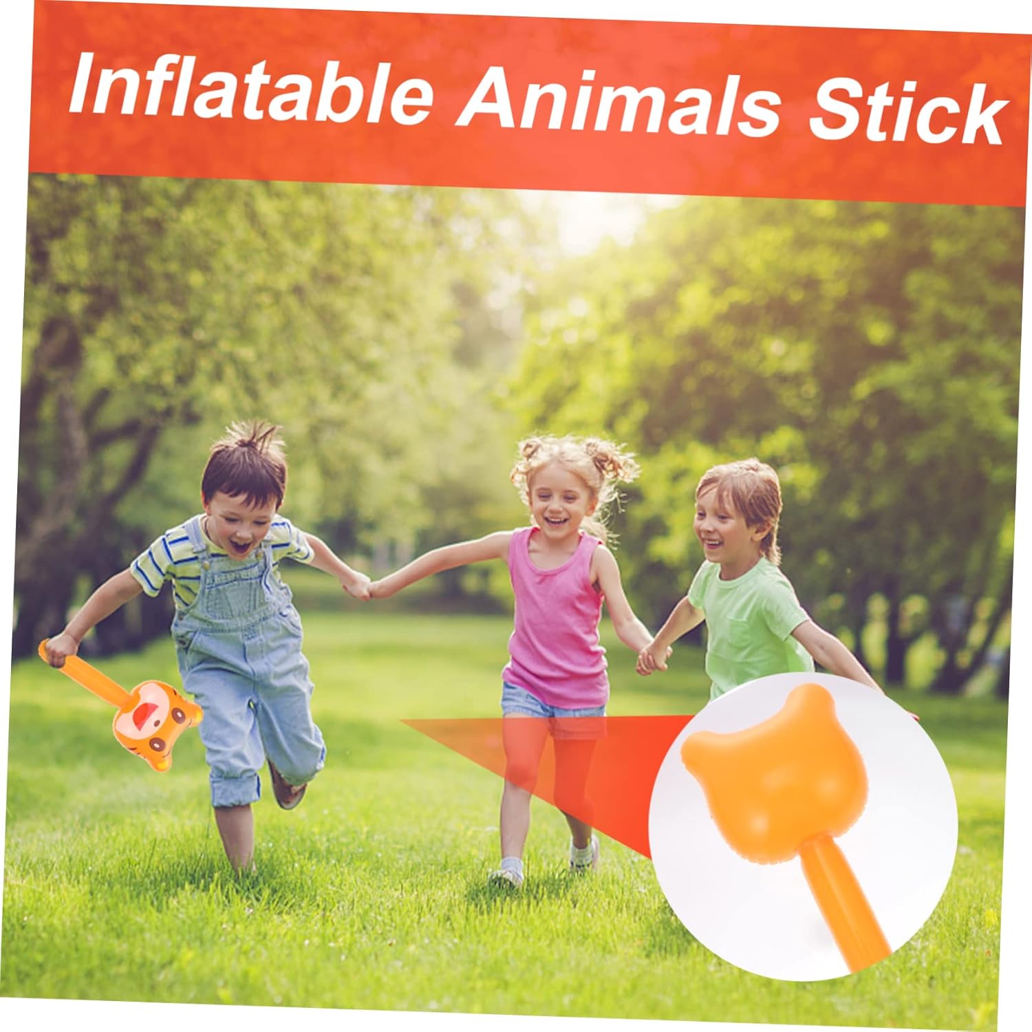 Toyvian 36 pcs cartoon inflatable hammer jungle animals inflables para ...