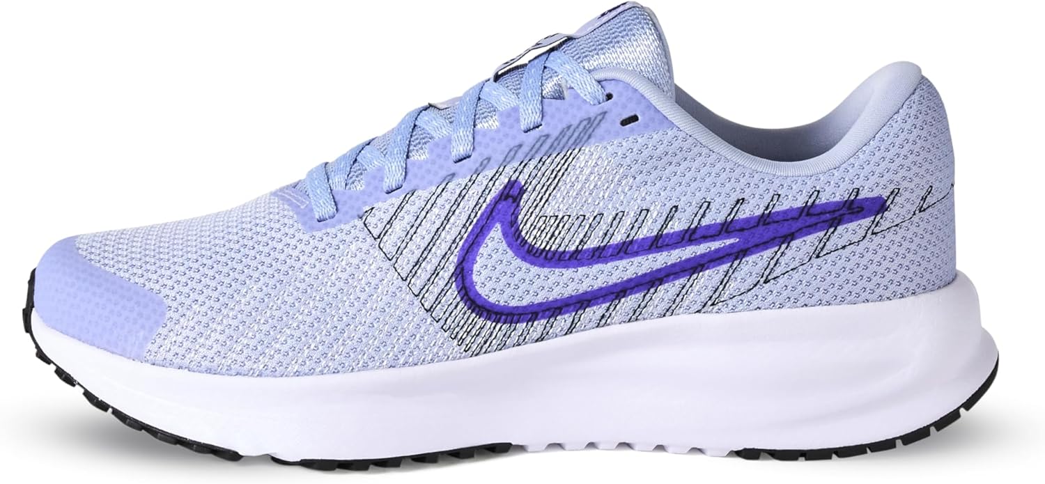 Nike Run Defy Laced Shoes For Womens Ghost/Court Purple-Black-White, 38 ...