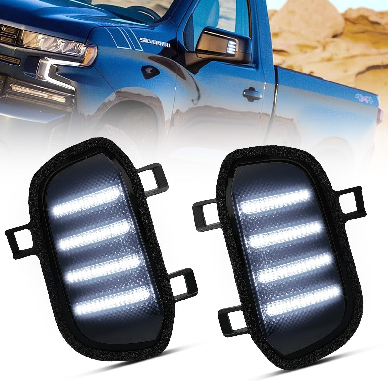 Amazon.com: NEIFILES LED Side Mirror Task Light Compatible with Chevy ...