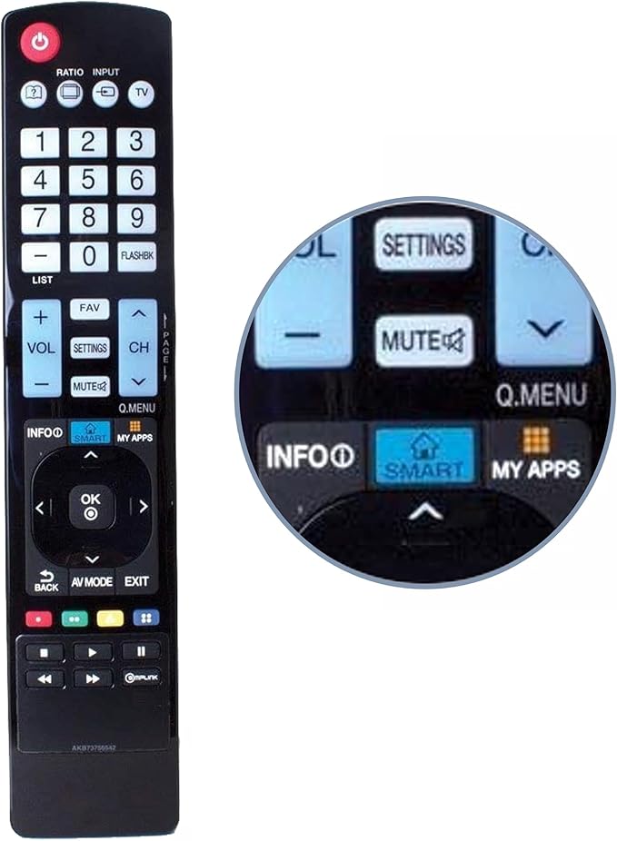 Amazon.com: AKB73756542 Remote Control Replacement for LG Smart TV Full ...