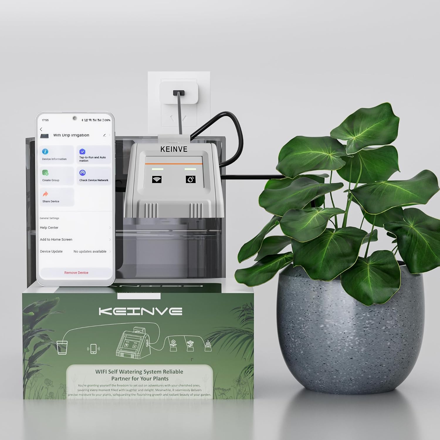 Amazon.com: KEINVE WiFi Plant Watering Devices for Potted Plants ...