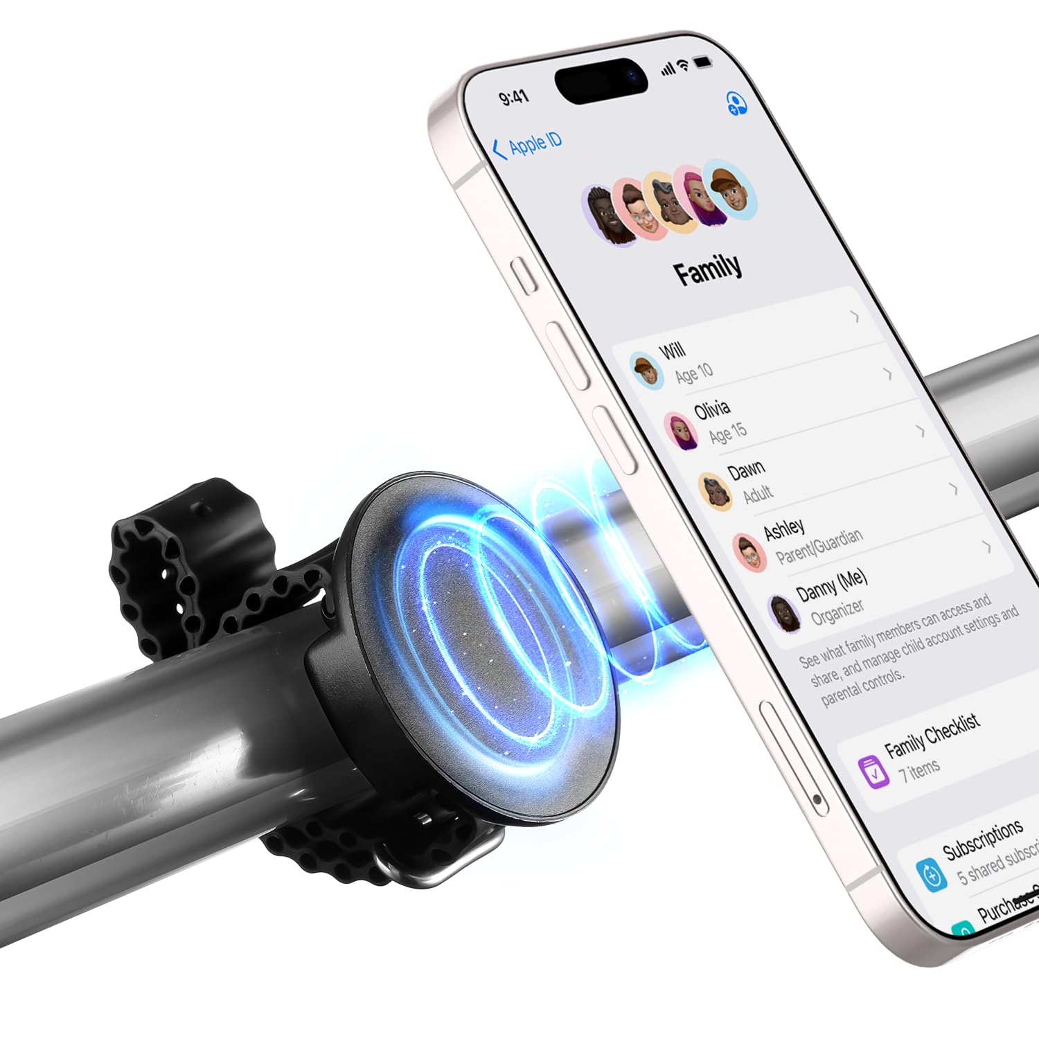 Amazon.com: OUTXE Universal Phone Holder for Stroller, Magnetic Push ...