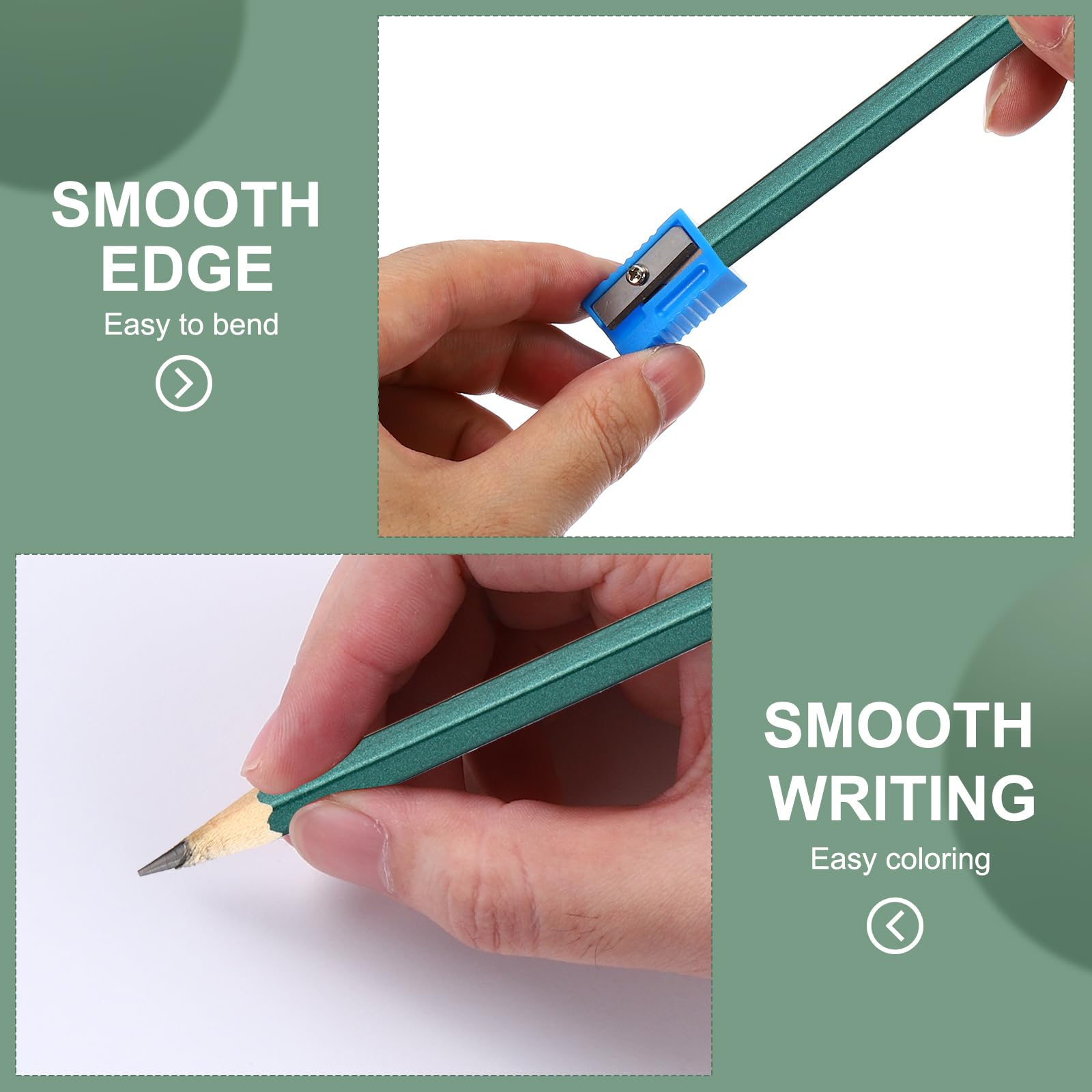 M&G Wooden Hexagonal Pencils, 5 Set 2B Pencils Graphite Round Pencils ...