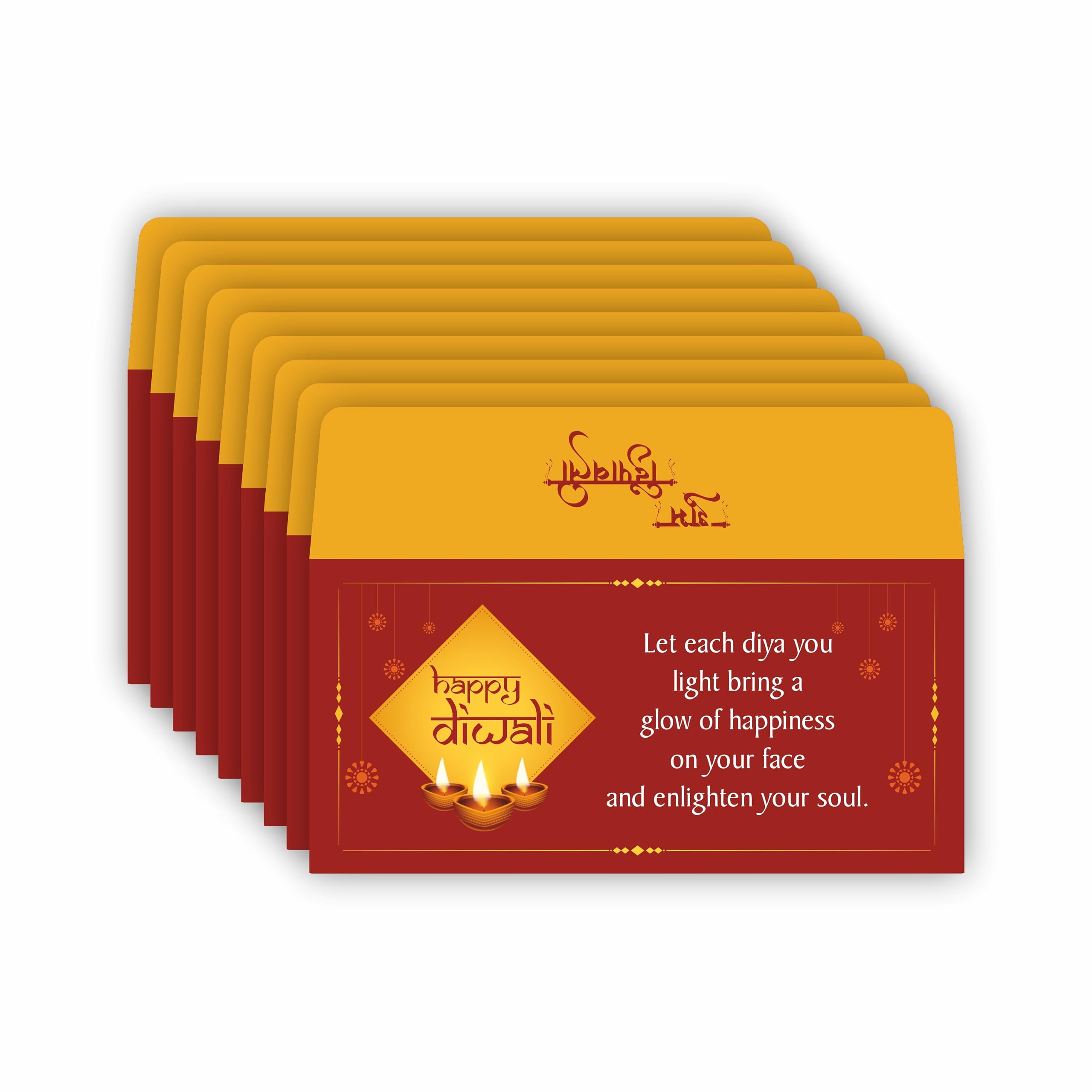 Anne Print Solutions® Pack Of 50 Happy Diwali Envelope Shagun Lifafa ...