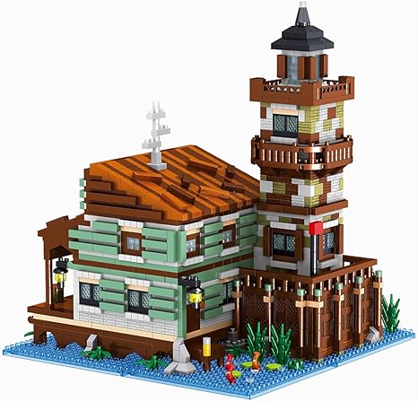 Amazon.com: BDYDT Architecture Fishing Village Wooden House Micro ...