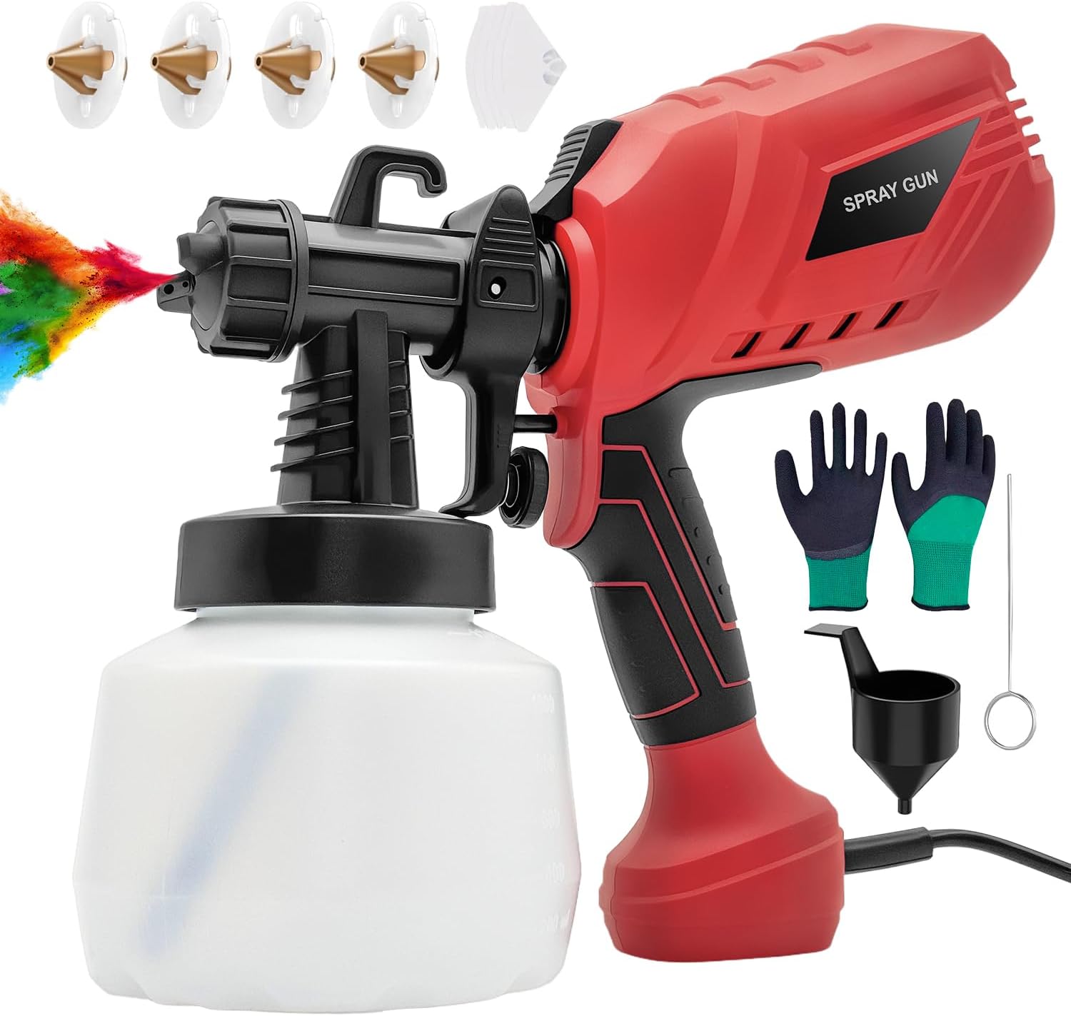 Paint Sprayer Tool 700W High Power Electric Spray Paint Gun Easy to ...