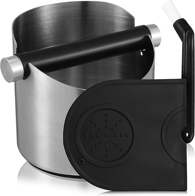 Alipis Coffee Knock Box: Stainless Steel Espresso Grounds Container ...