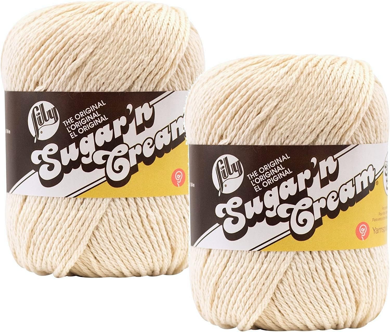 Amazon.com: Lily Sugar 'N Cream The Original Solid Yarn, 2.5oz, Medium ...
