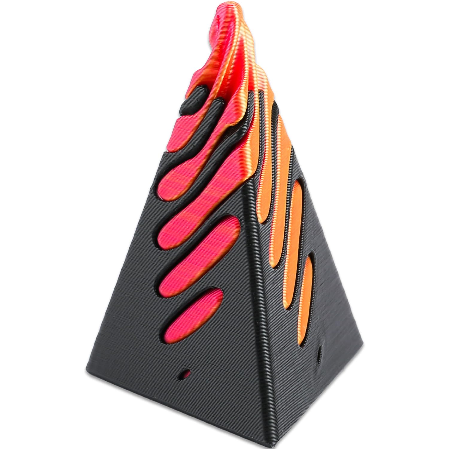 3D Printed Spiral Cone Toy, Pyramid Passthrough Sculpture, Mini Vortex ...