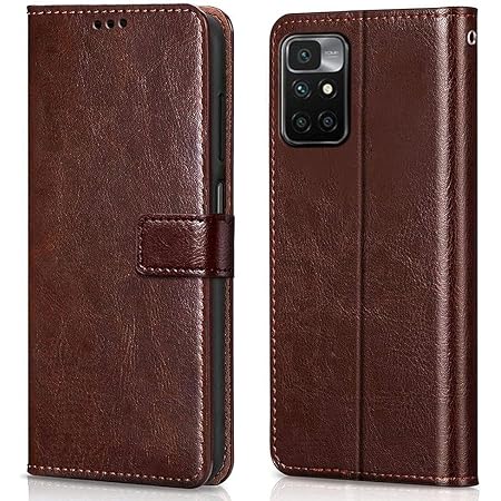TheGiftKart Dual-Color Leather Finish Flip Back Cover for Mi Redmi 10 ...