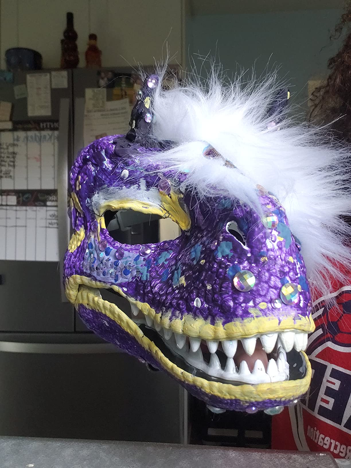 $9/mo - Finance JURASSIC WORLD VELOCIRAPTOR BLUE Mask | Buy Now, Pay Later