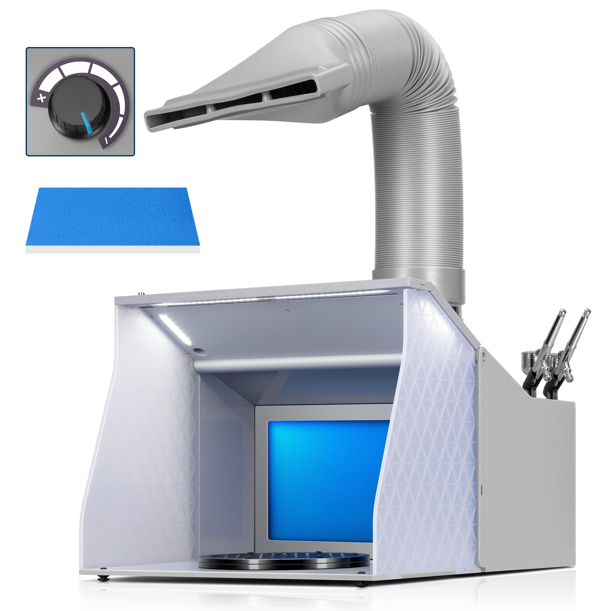 Snapklik.com : VIVOHOME Portable Airbrush Paint Spray Booth Kit