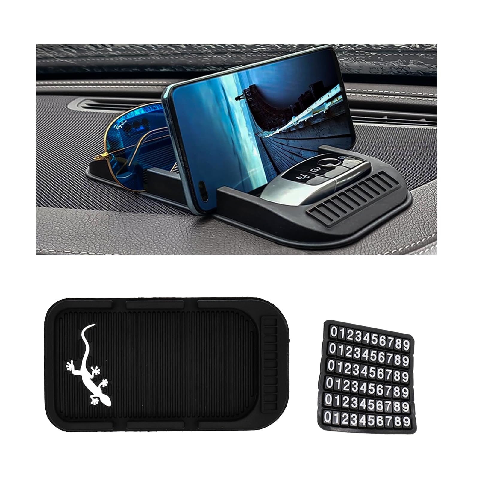 Snapklik.com : Augeny Car Dashboard Phone Holder, Non-Slip Double ...