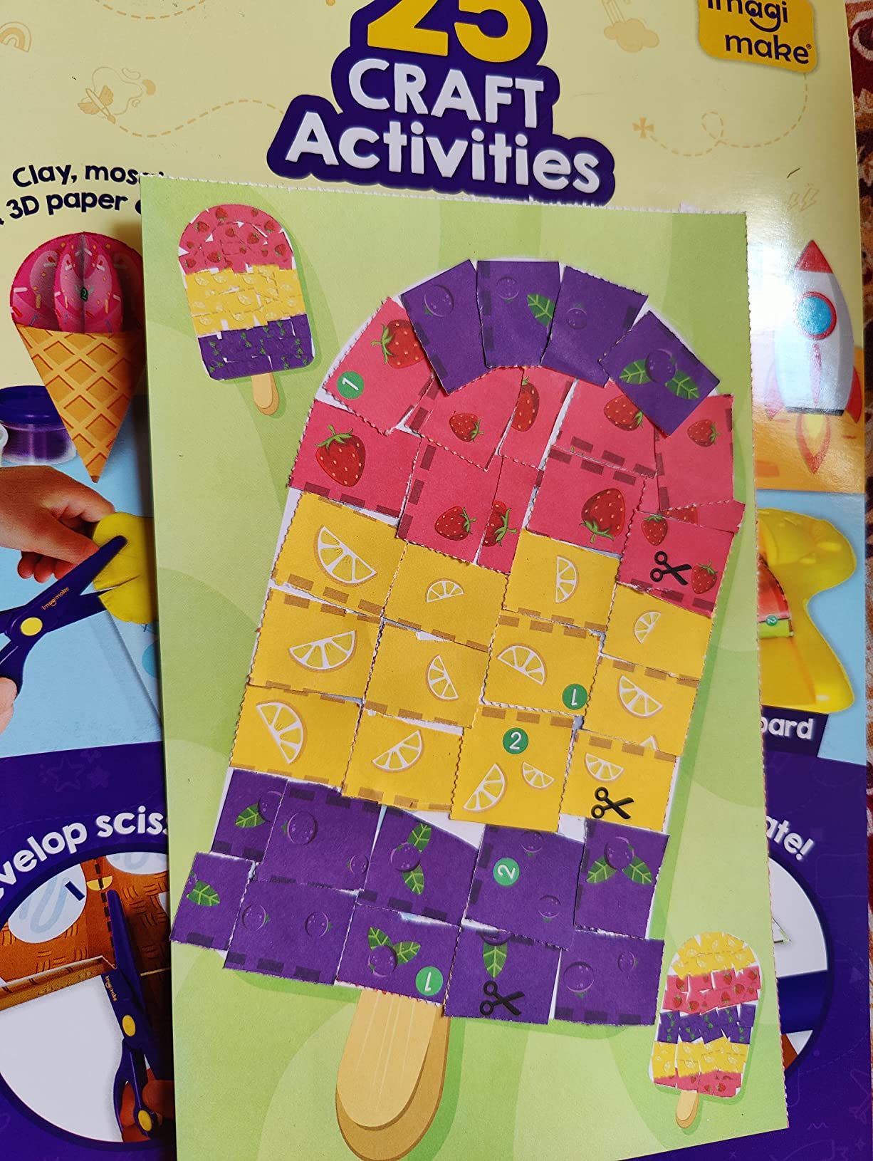 Buy Imagimake Paper Scissor Skills | Cut, Fold & Paste | Educational Toys For Kids 3+ Years ...