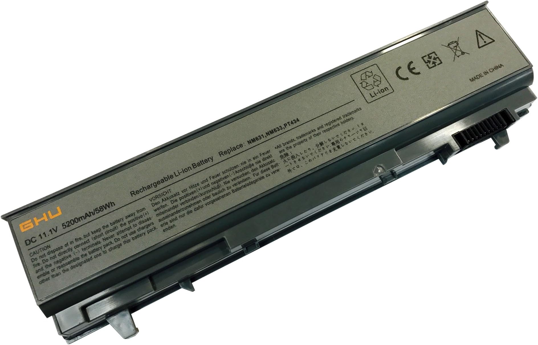 Amazon.com: GHU New Battery 58 WHR 6-Cell 4M529 PT434 KY265 Compatible ...
