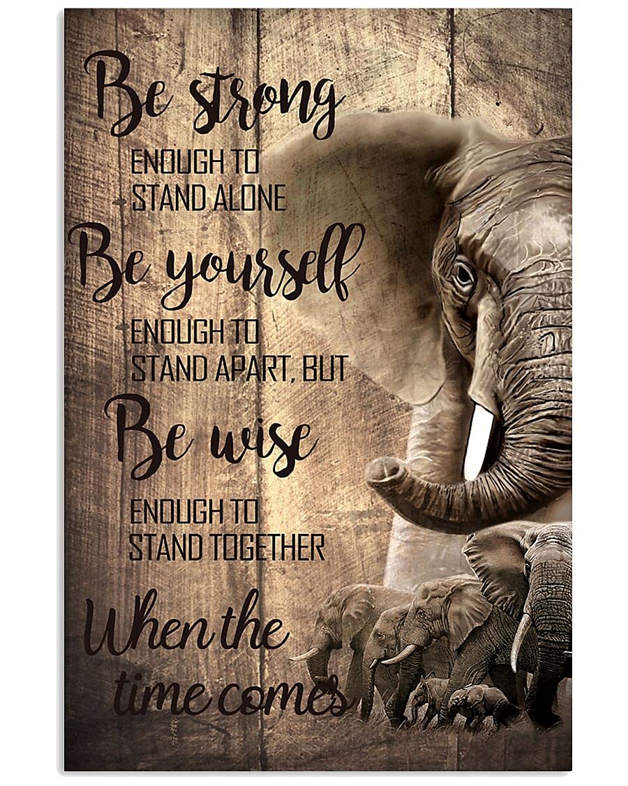 Elephant With Quote