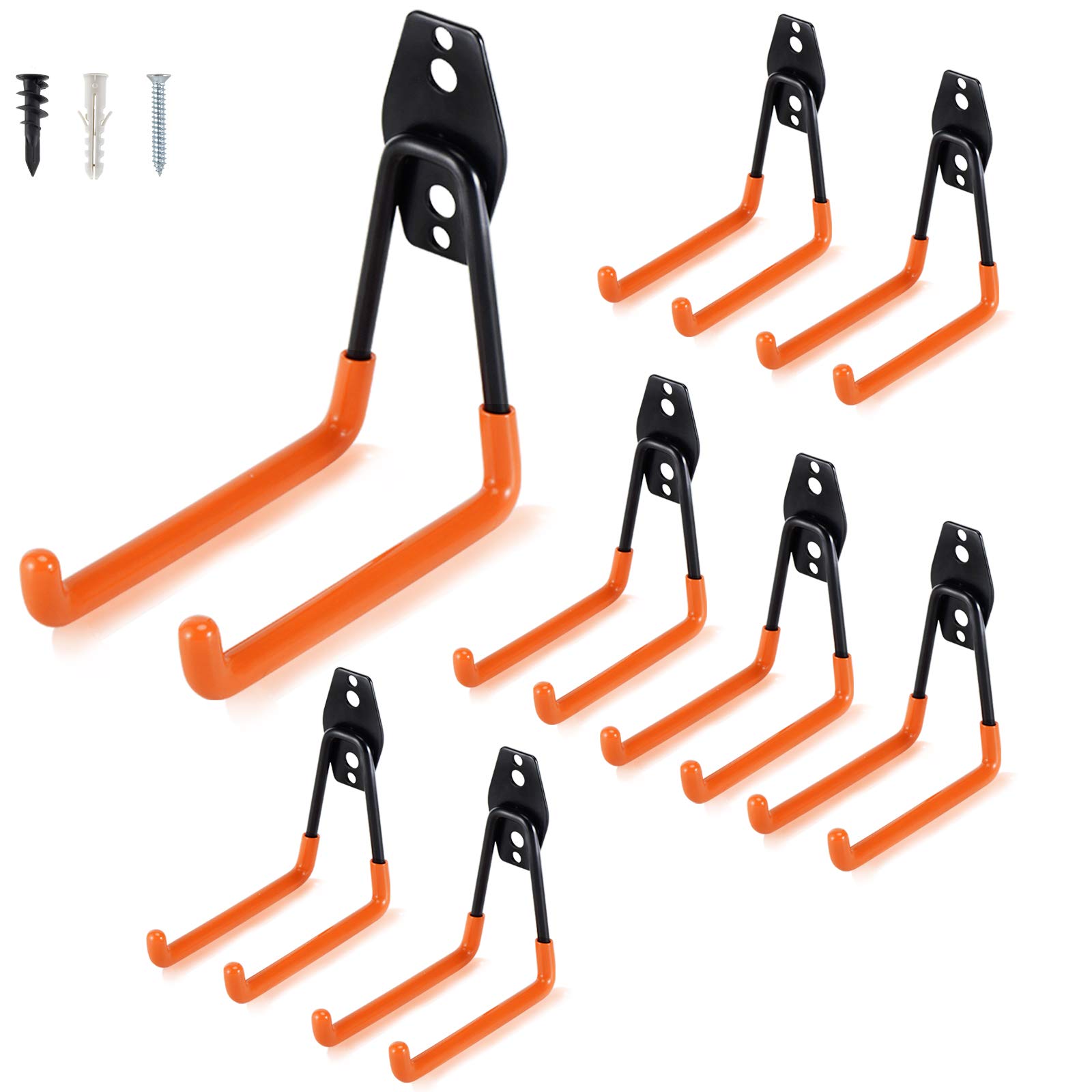Snapklik.com : Aoben Heavy Duty Steel Garage Storage Hooks, Utility ...