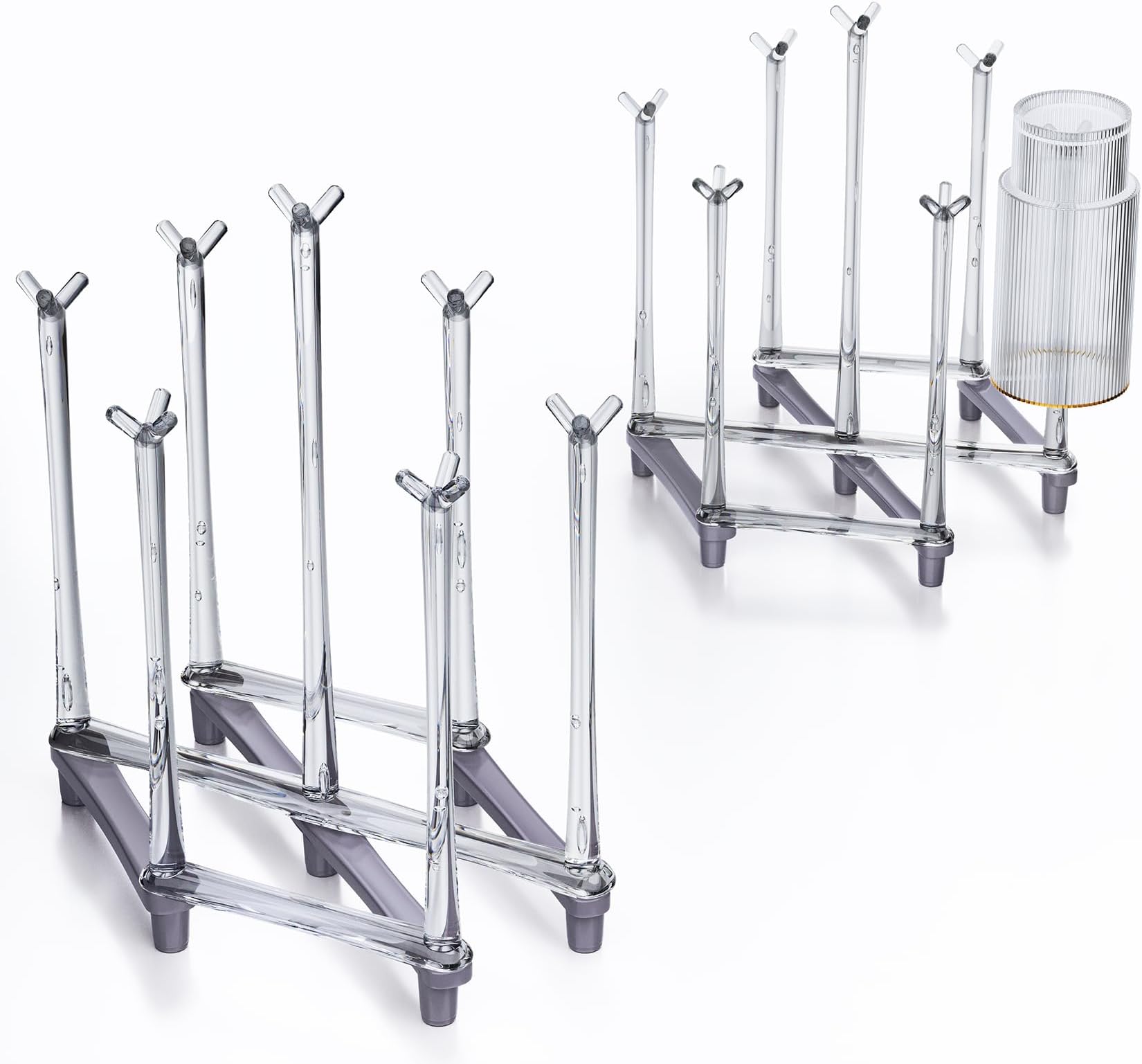 Amazon.com - 2 Pack Retractable Bottle Drying Rack, Space Saving Water ...