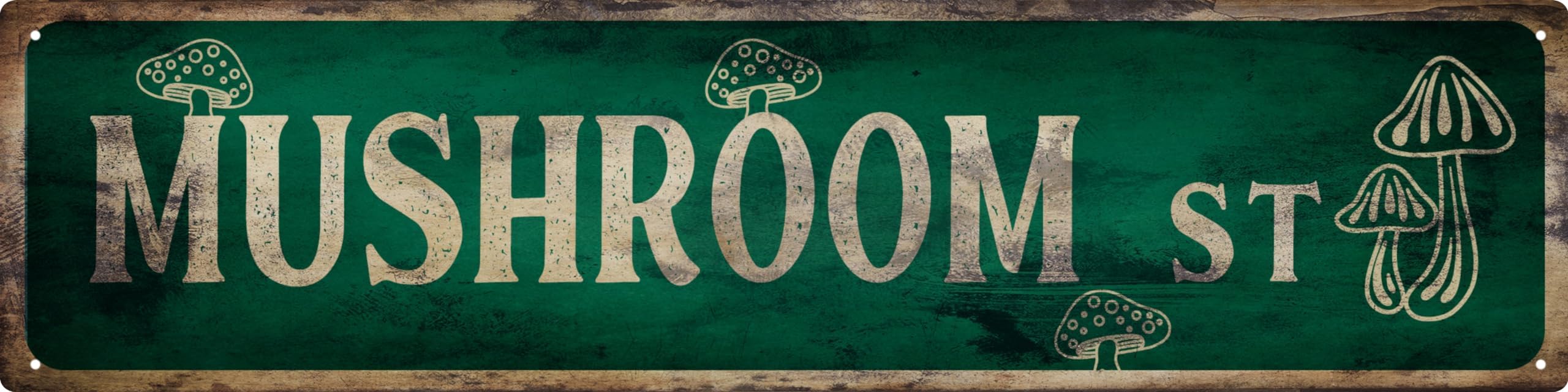 Amazon.com: Mushroom Wall Decor Vintage Frog Tin Signs Funny Stitch ...