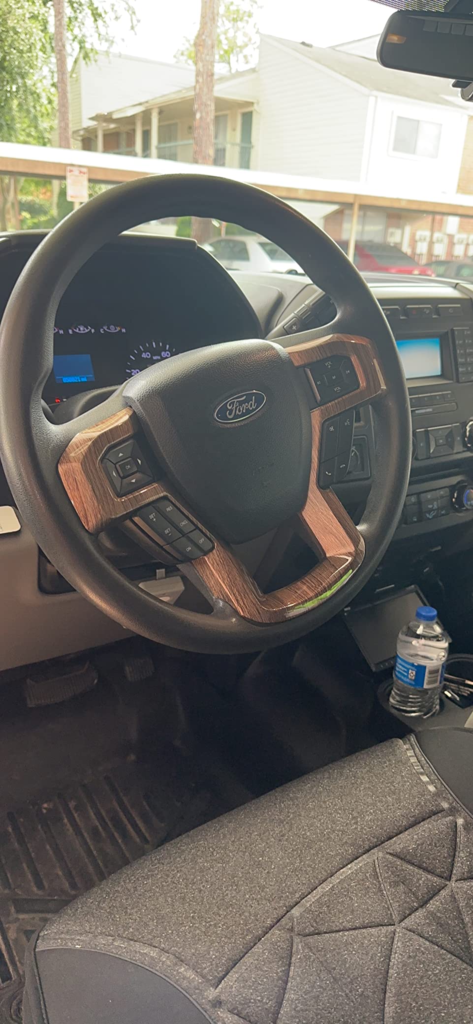 Amazon.com: Voodonala Wood Grain Steering Wheel Decorative Trim Car ...