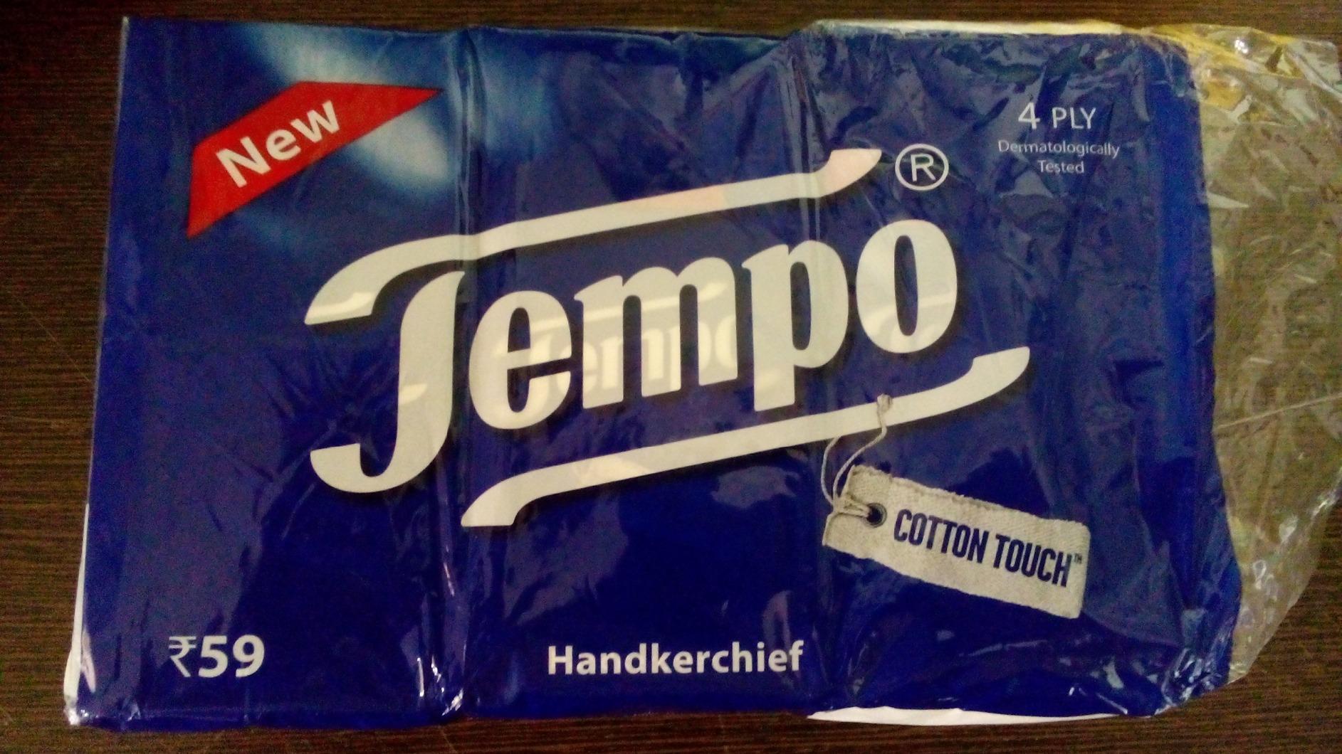 Tempo Pocket Handkerchief Classic 4-ply 10pulls 6packs (Pack of 2 ...