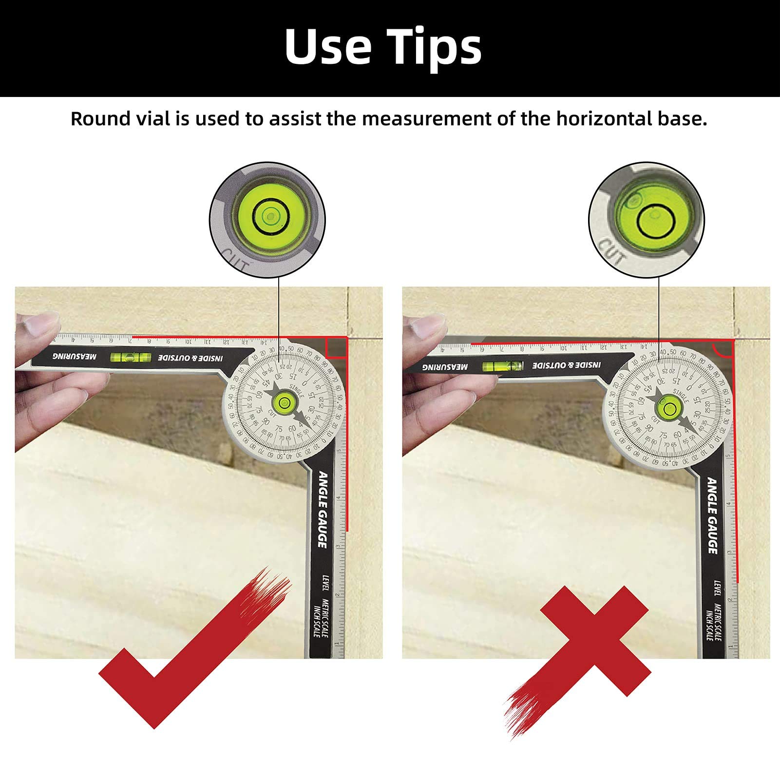 Snapklik.com : NORTOOLS Miter Saw Protractor, Measuring Tools Precision ...