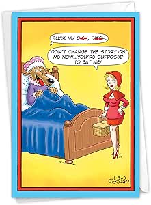 NobleWorks - 1 Happy Birthday Card Funny - Cartoon Humor for Birthdays ...