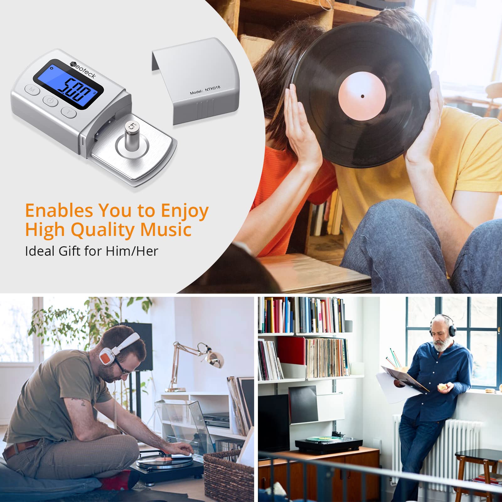 Snapklik.com : Neoteck Digital Turntable Stylus Force Gauge 0.01g/5.00g