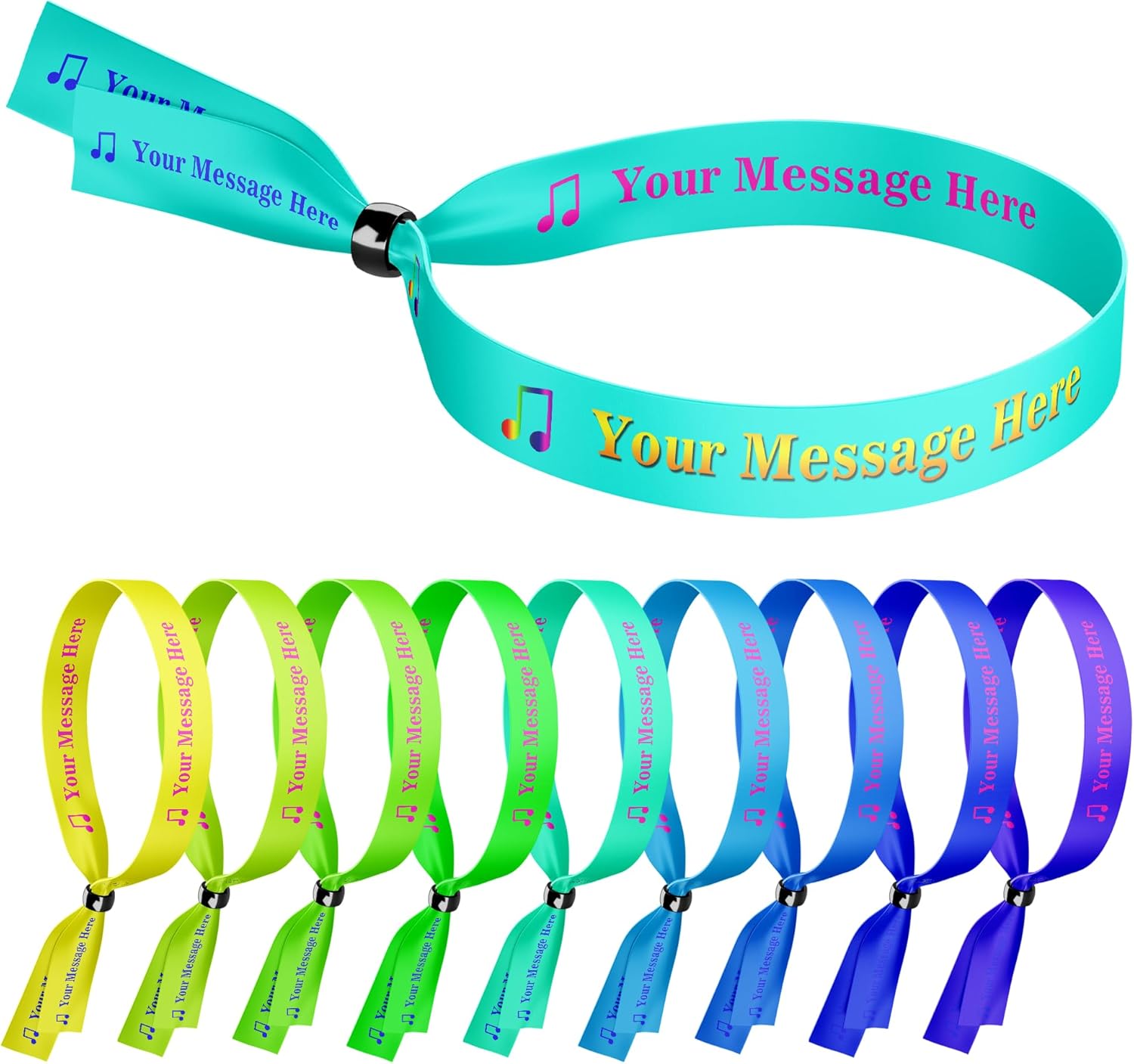 Amazon.com: Custom Cloth Event Wristbands, Personalized VIP Wristbands ...
