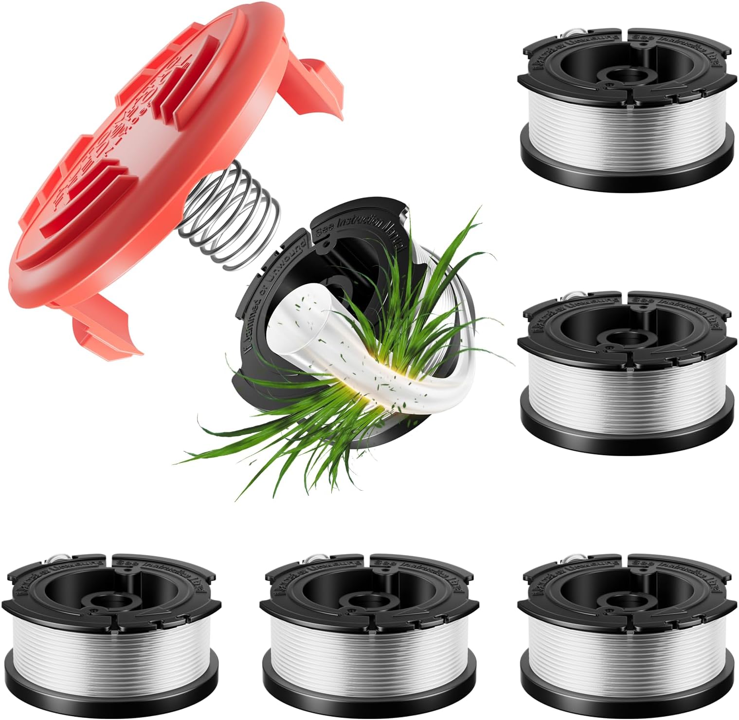 Amazon.com : YDSL 4-Pack String Trimmer Replacement Spool for Black and ...