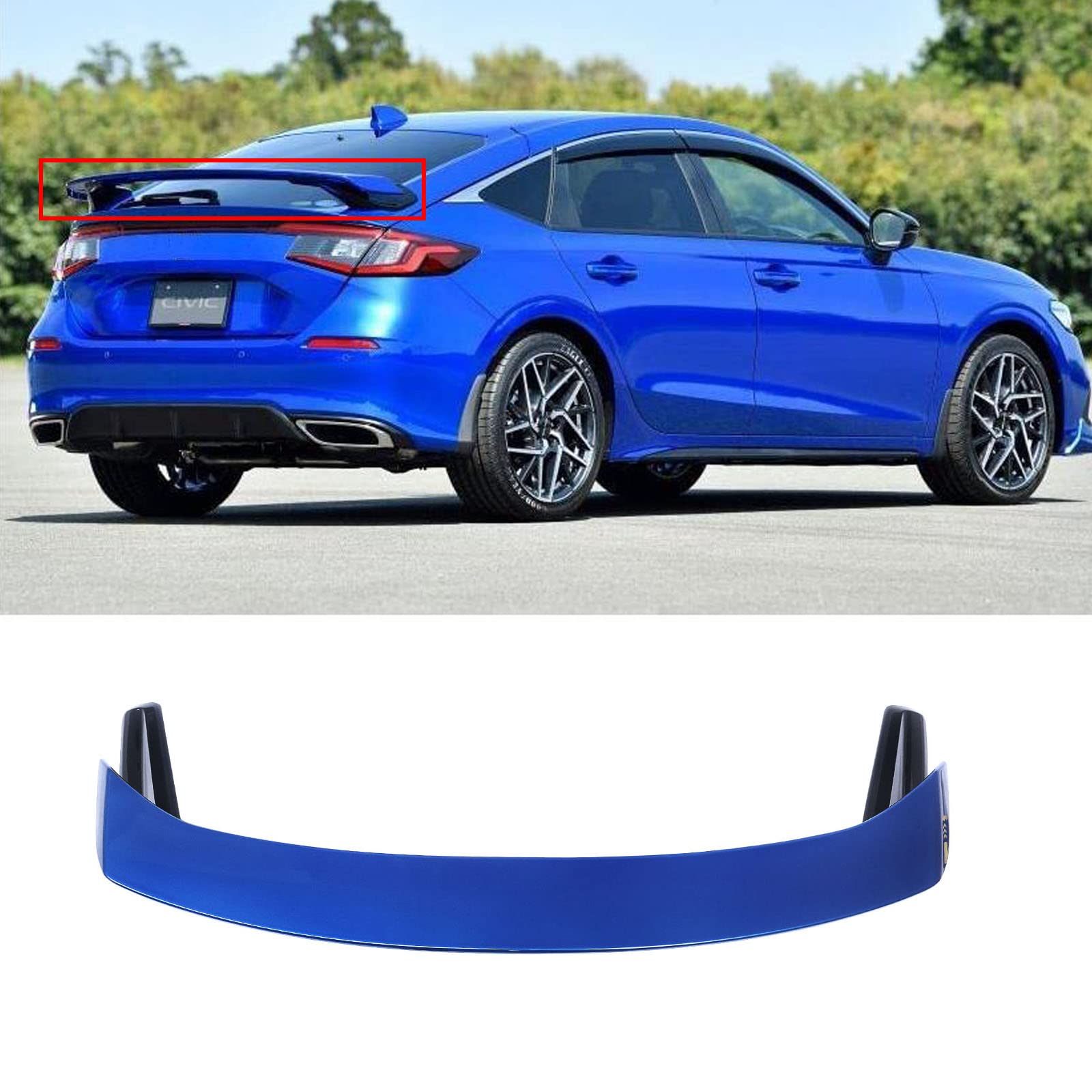 Amazon.com: NINTE Rear Spoiler for 2022-2025 11th Gen Honda Civic ...