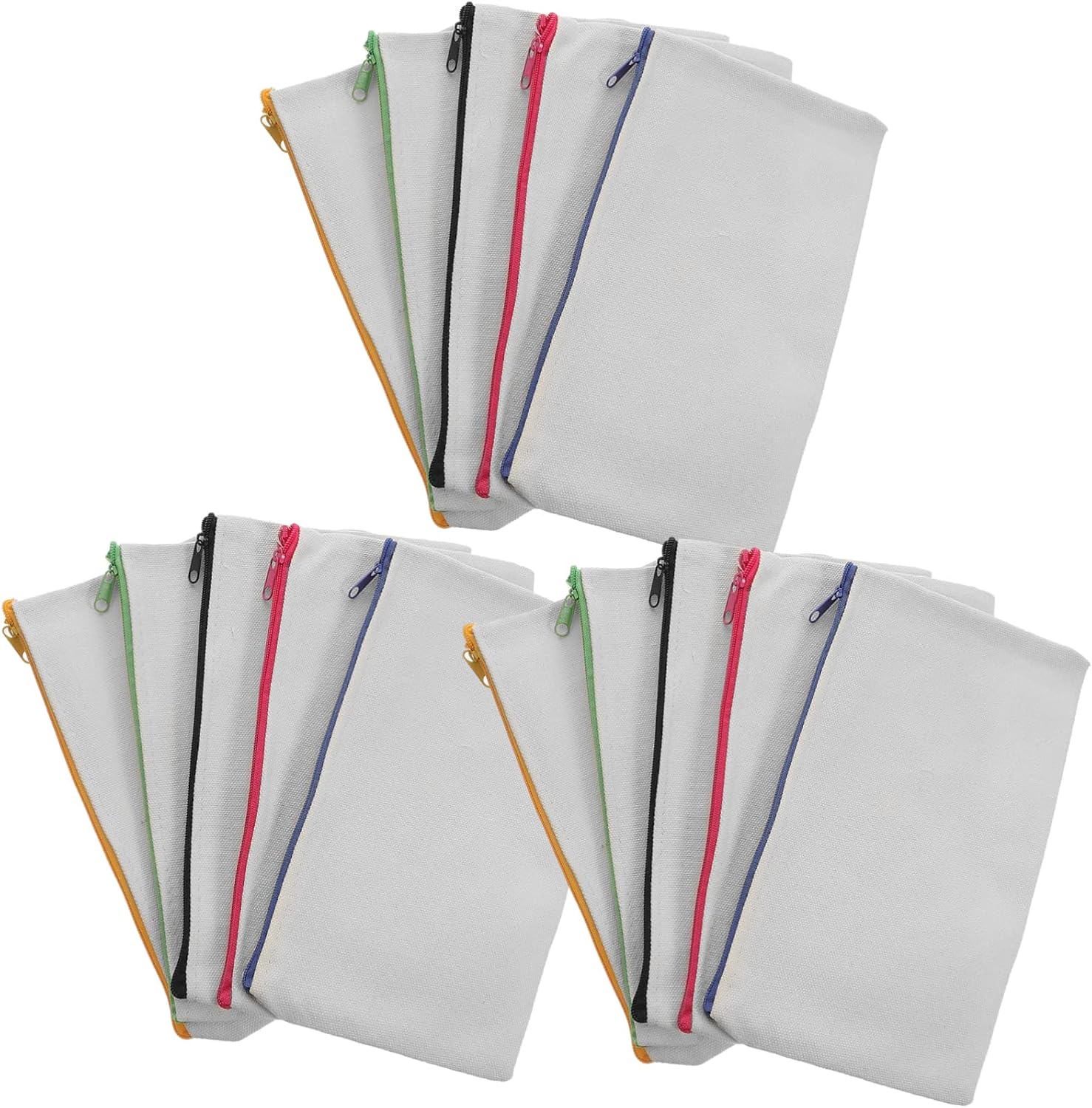 SUPVOX 15pcs Sublimation Pencil Case Blank Pencil Case Storage Bag ...