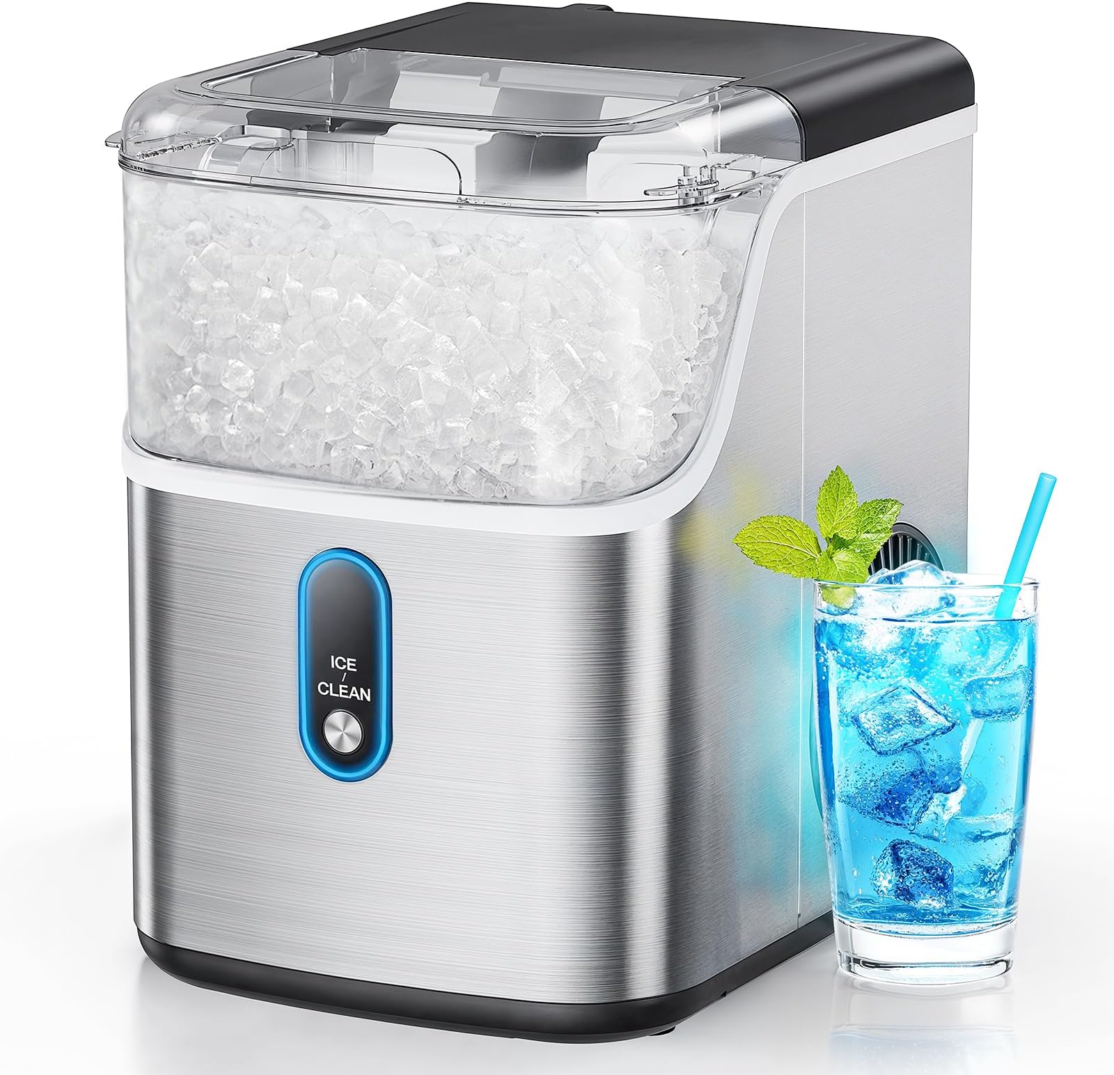 Amazon.com: Frigidaire Gallery, 33 Lbs. Countertop Ice Maker, Nugget ...
