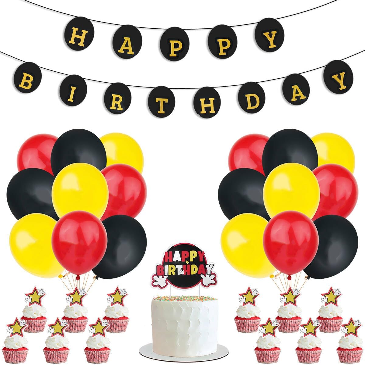 Amazon.com: Cartoon Mouse Birthday Party Decorations,Cartoon Mouse ...