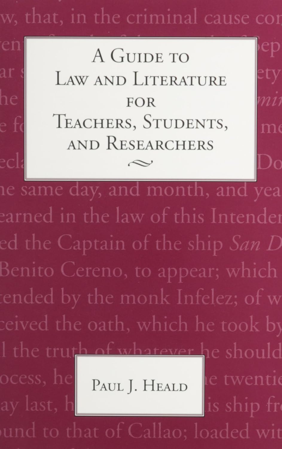 Amazon | Guide to Law and Literature for Teachers, Students, and ...