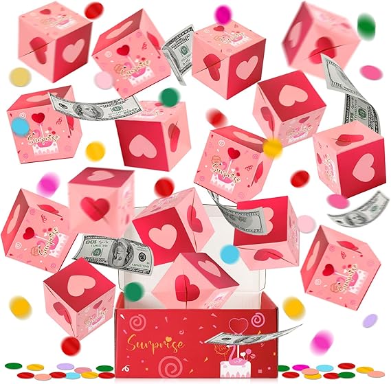 Amazon.com: SEPGLITTER Surprise Gift Box Explosion 16 Bounces Flamingo ...