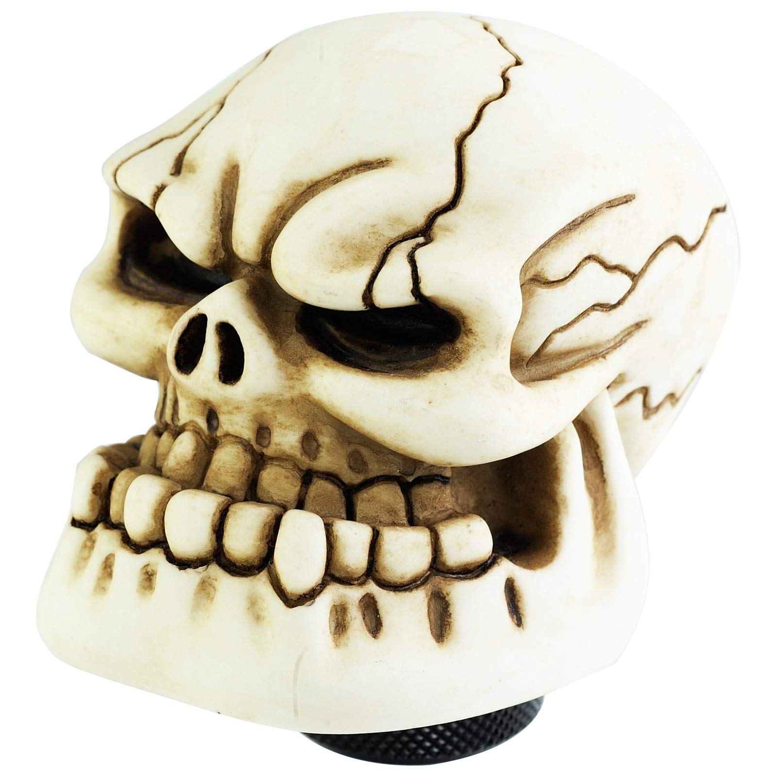 Snapklik.com : Lunsom Skull Shift Knobs Resin Shifter Head Most Car ...