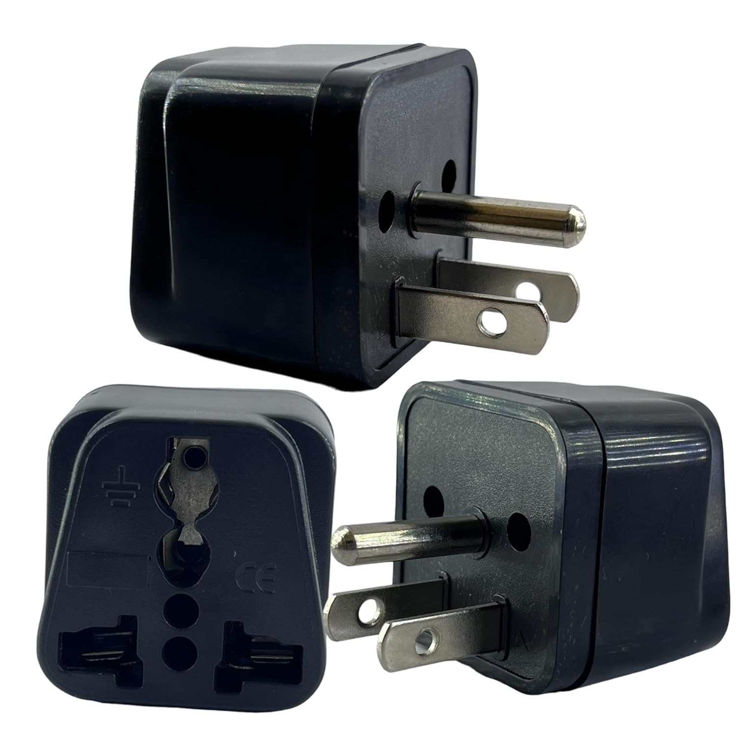 Adaptro 3 Pcs. Universal Travel Adapter US Converter Plug for Travel ...